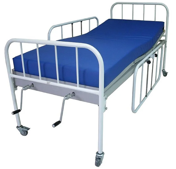 Cama Hospitalar + Colchão 2 Mov. Até 5 Posições e Rodinhas p/ 160kg ...