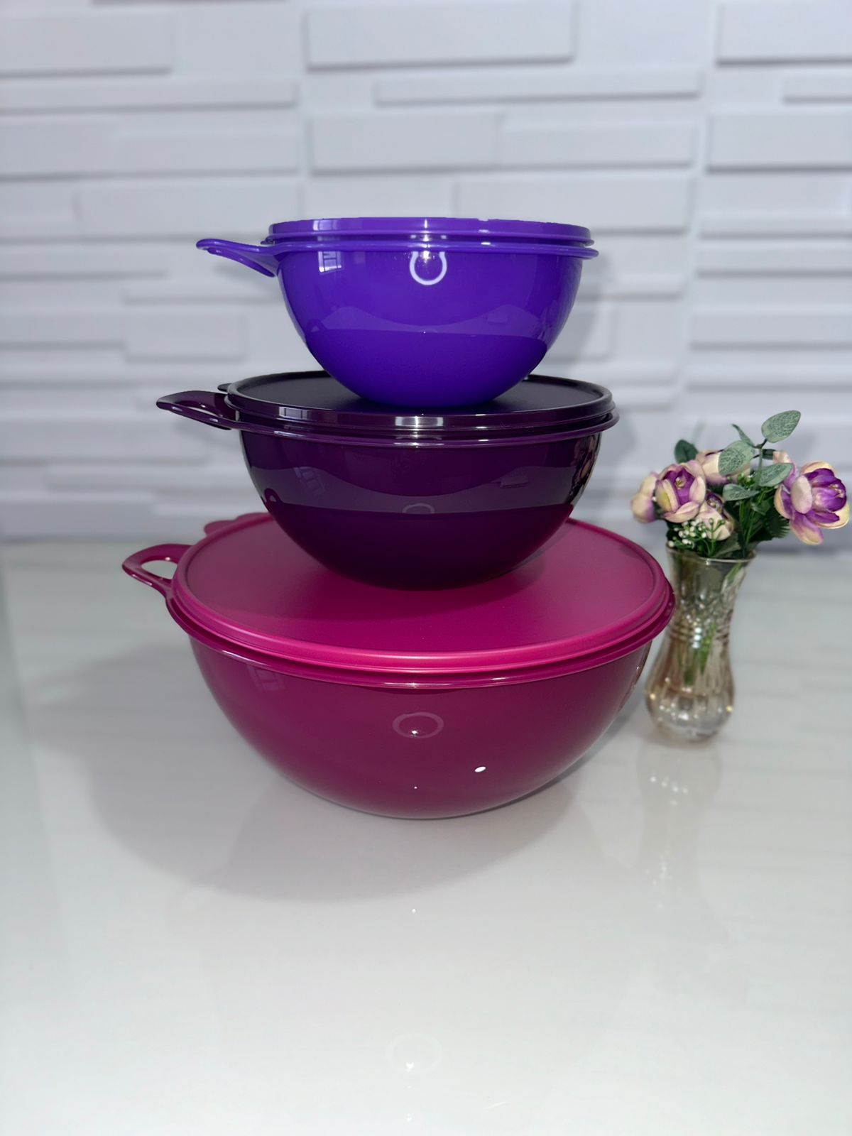 Tupperware Kit 3 Tupper Caixas Armazenagem De Alimentos - Espaço Pri Tupper