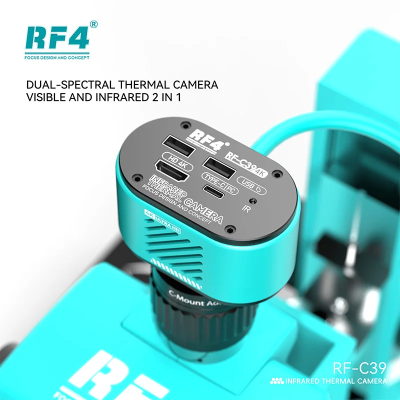 Câmera 4k para Microscópio RF4 RF-C39 com Câmera Térmica - Smart Reparos