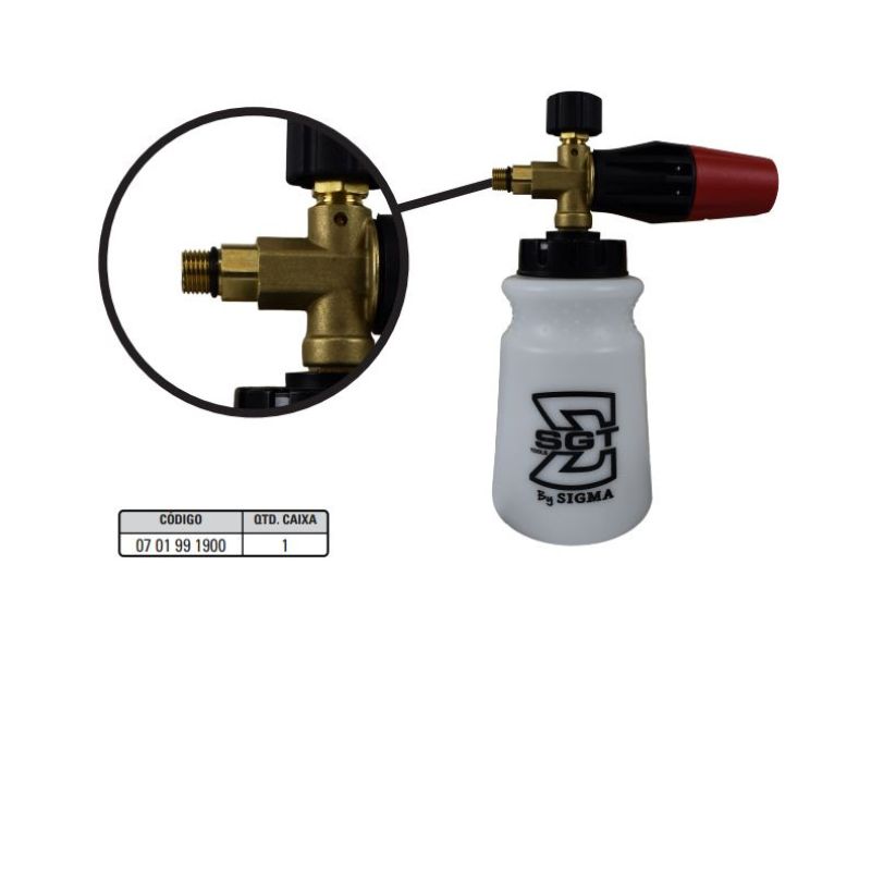 Canhão de Espuma Snow Foam 1 Lt SGT-9919 Sigma Tools - Virtucon ...