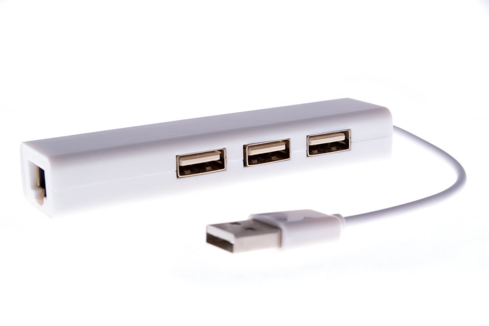 Adaptador Hub USB para Rede RJ45 Fast Ethernet - Canal Eletrônica