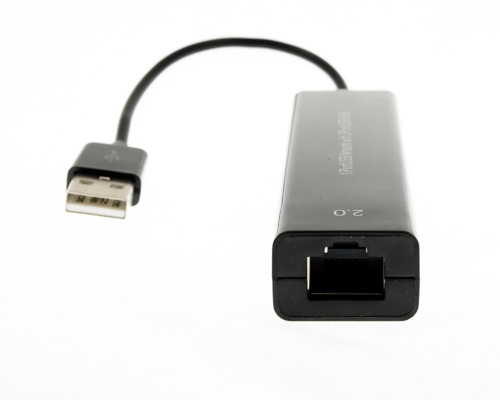 Adaptador Hub USB para Rede RJ45 Fast Ethernet - Canal Eletrônica