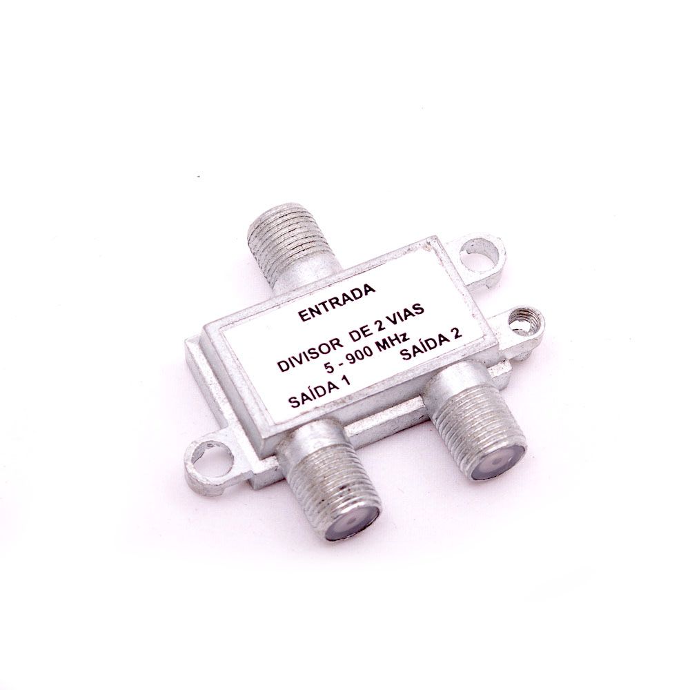 Divisor Com 2 Saídas Para Cabo Coaxial - Canal Eletrônica