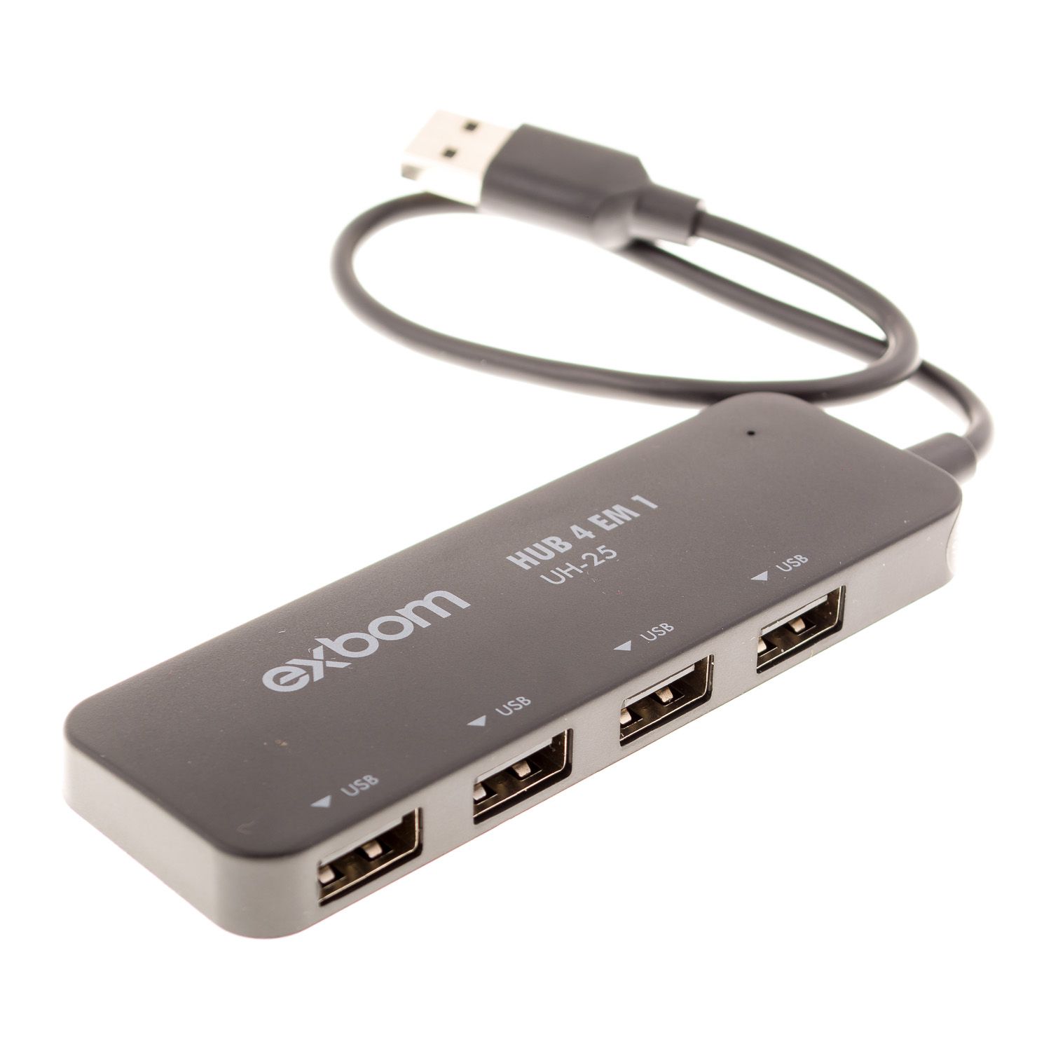 Hub USB 2.0 4 portas Slim UH-25 - Canal Eletrônica