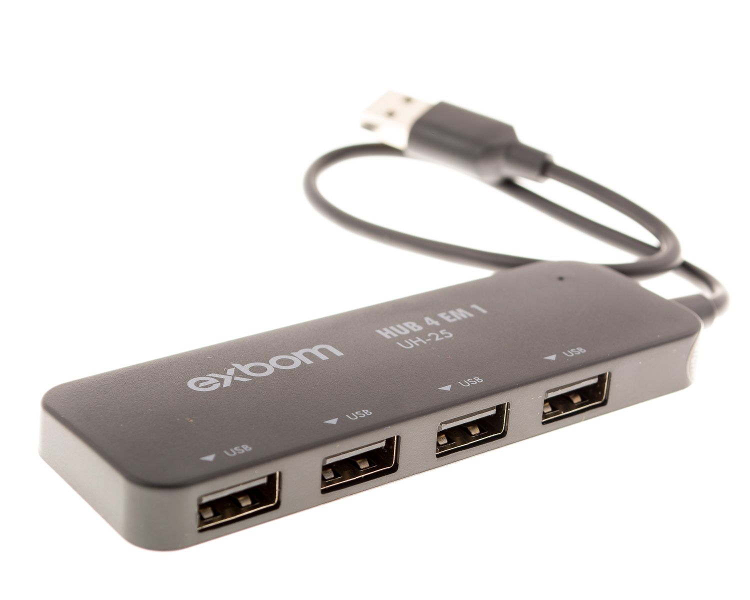 Hub USB 2.0 4 portas Slim UH-25 - Canal Eletrônica