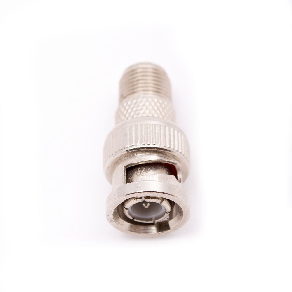 Plug Adaptador BNC Macho para Coaxial Fêmea - Canal Eletrônica