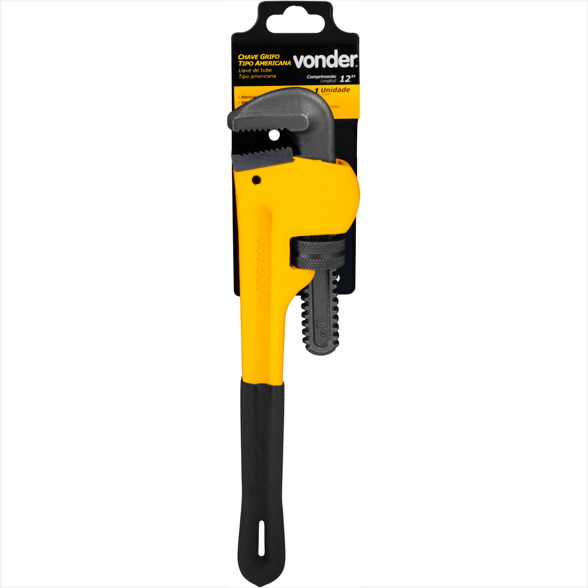 Chave grifo 12" tipo americana em aço forjado - Vonder - Fercosa ...