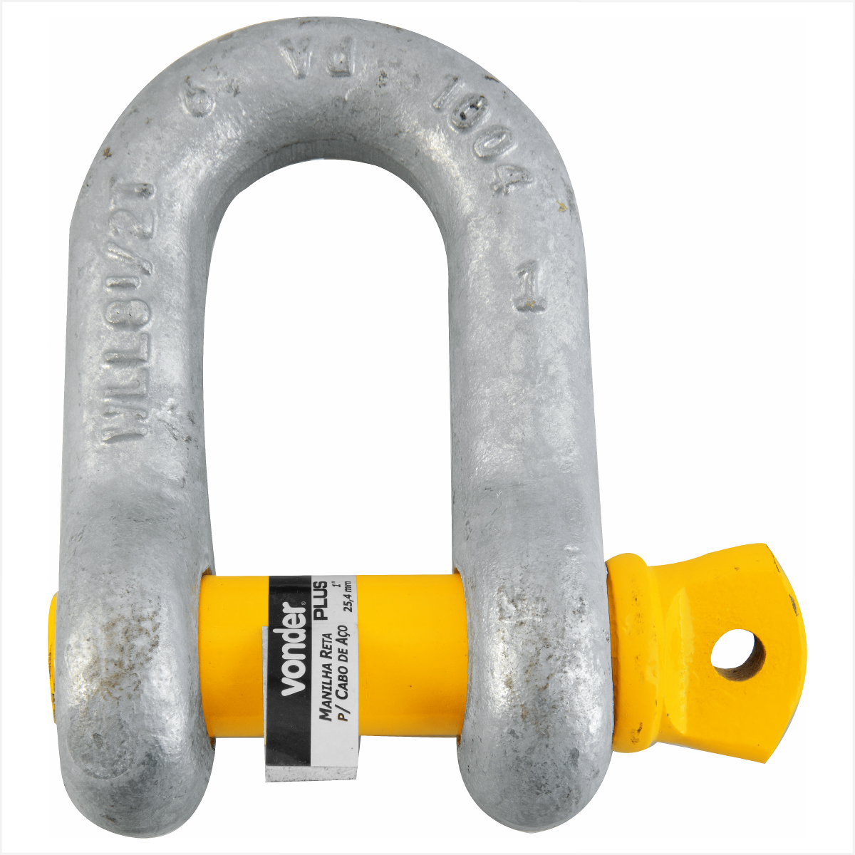 Manilha reta para cabo de aço 1" - Vonder Plus - Fercosa ferramentas