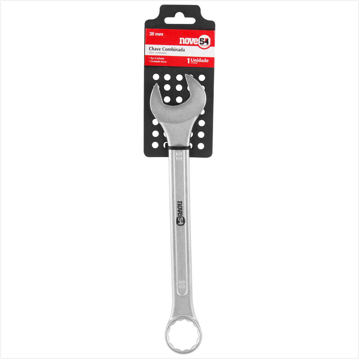 Chave combinada 28 mm aço carbono - NOVE54 - Fercosa ferramentas