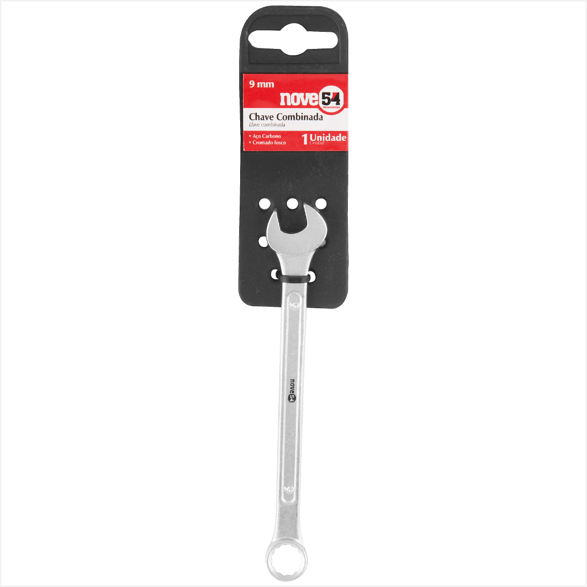 Chave combinada 9 mm aço carbono - NOVE54 - Fercosa ferramentas