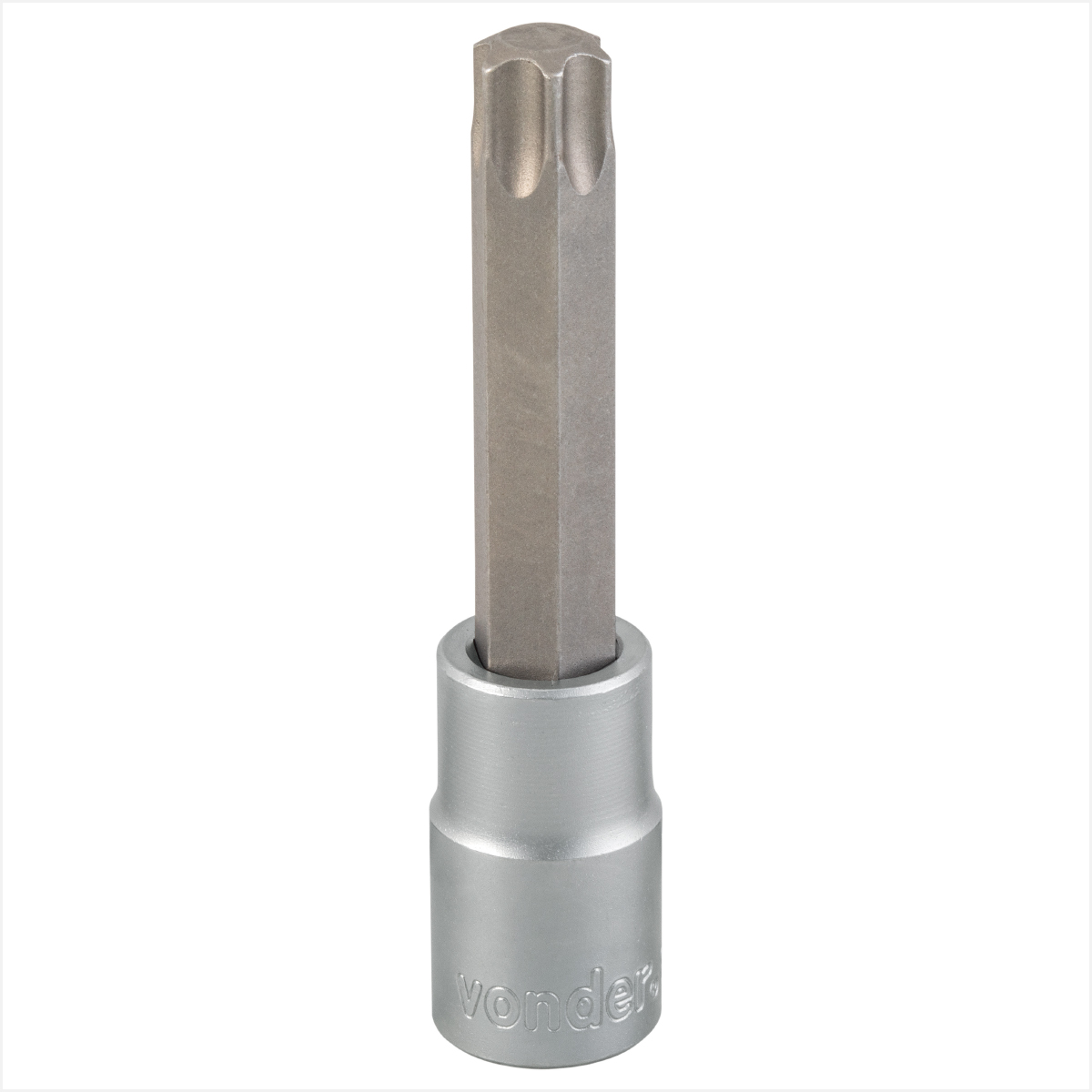 Soquete hexalobular macho longo encaixe de 1/2" T60 - Vonder - Fercosa ferramentas