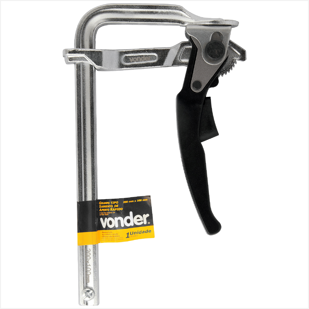 Grampo tipo sargento aperto rápido 8" - 203 mm - Vonder - Fercosa ...