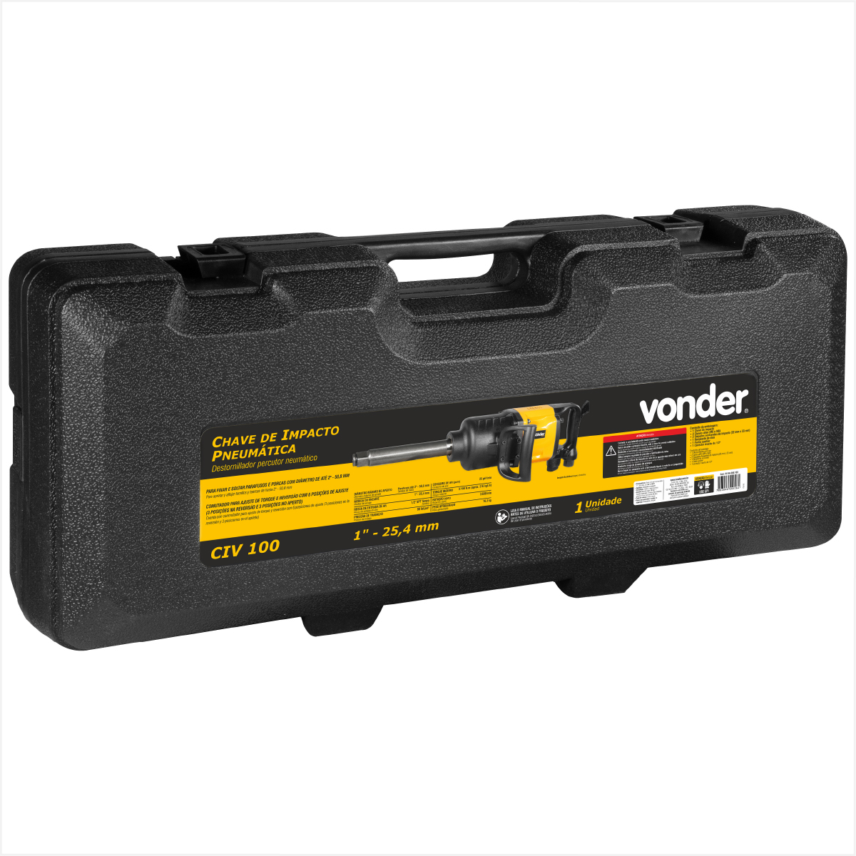 Chave de impacto pneumática 1" - 25,4 mm CIV 100 - Vonder - Fercosa ...