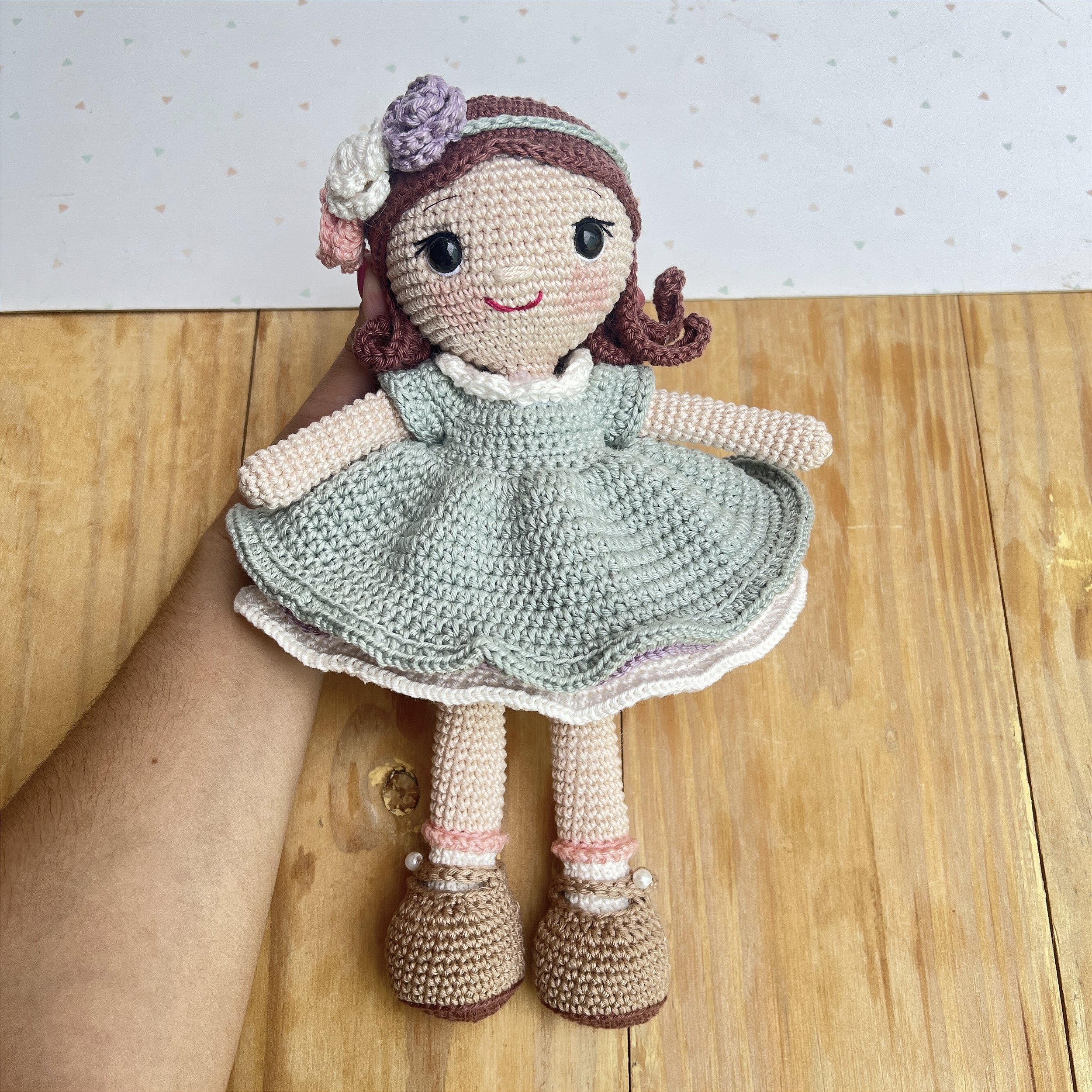 Boneca Flora - Ternura Amigurumi