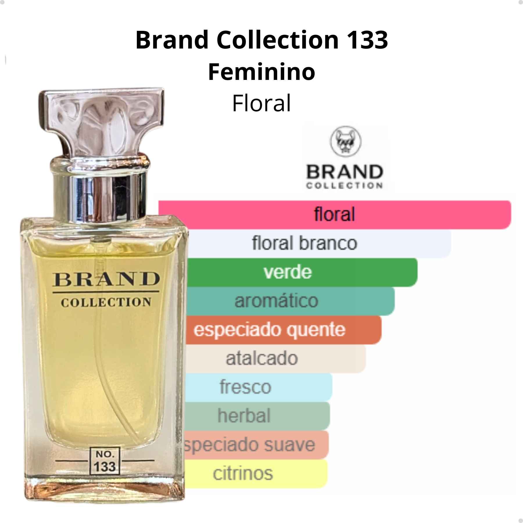 Brand Collection 133 - Eternal Lady Feminino 25ml - Brand Collection
