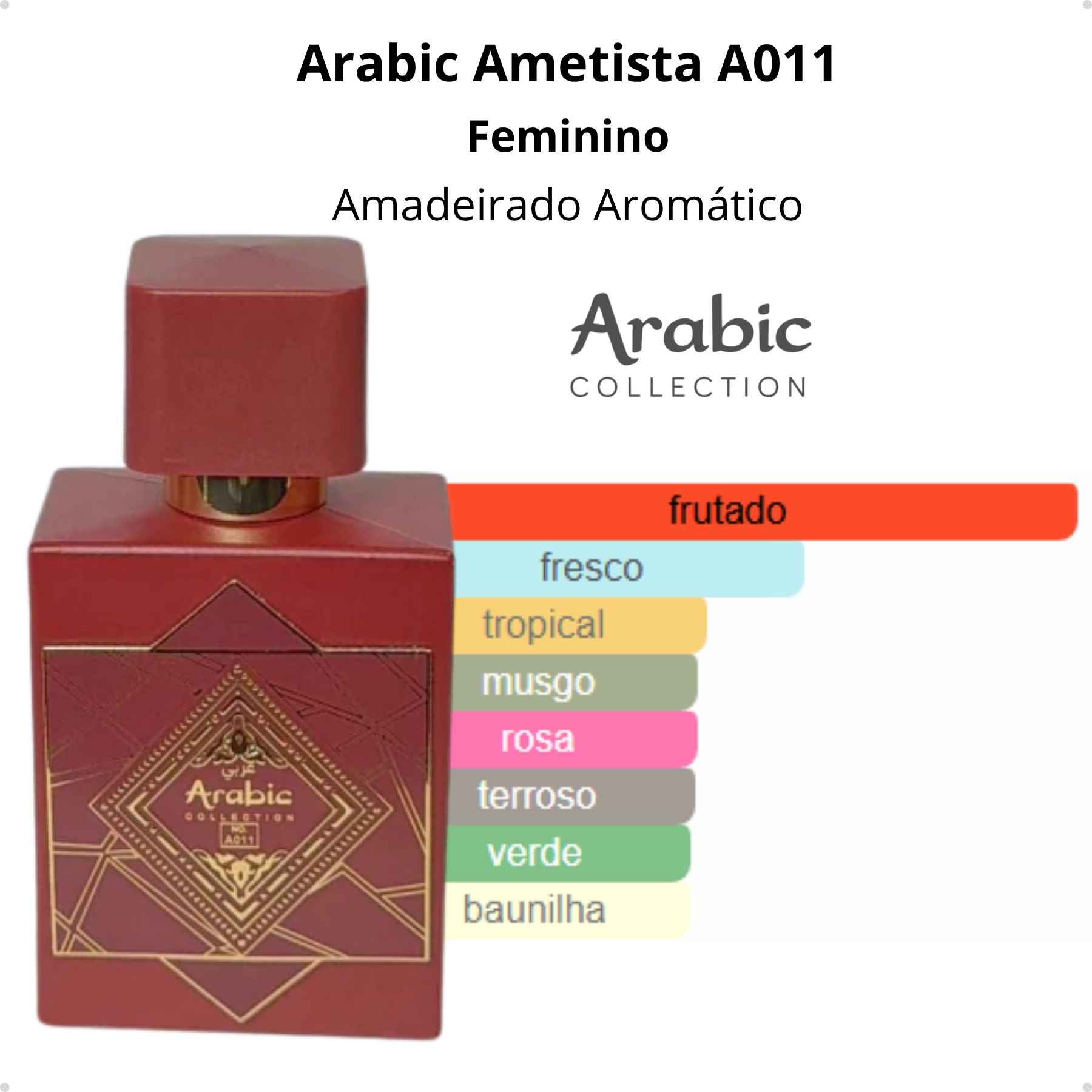 Perfume Arabic Sublime A011 - Feminino 25ml - Brand Collection