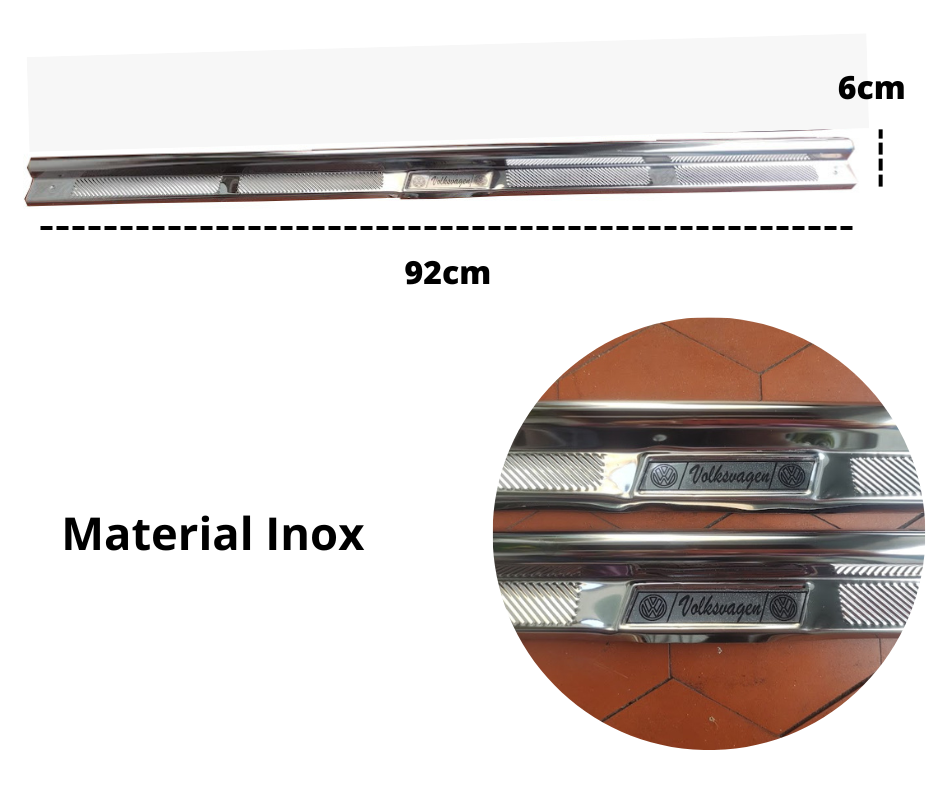 Par de Estribo Interno do Fusca de Inox - Karfuka Peças e Acessórios ...