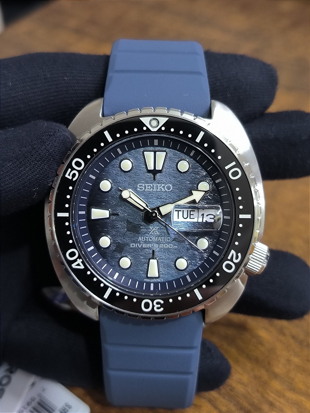 Seiko Prospex Kingle Turtle DARK MANTA RAY SRPF77B1 - Relojoaria São ...