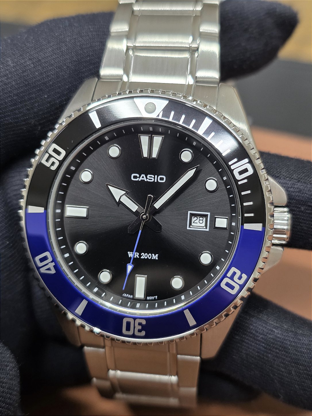 Relógio Casio Duro MDV-107D-1A2VDF Batman – Aço, Diver 200m, Original ...