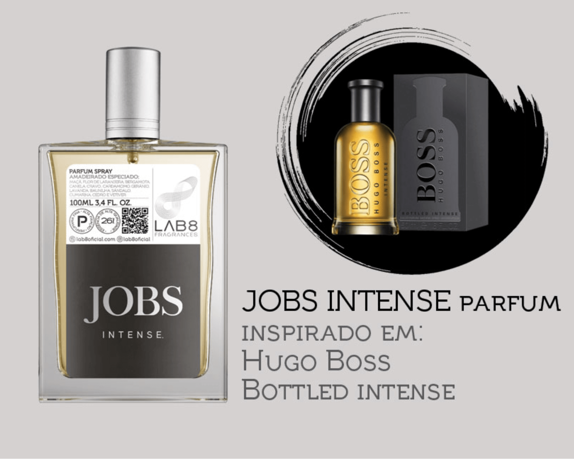 Perfume Masculino Lab 8 Jobs Intense 100ml Parfum 26% Essência LAB8 ...