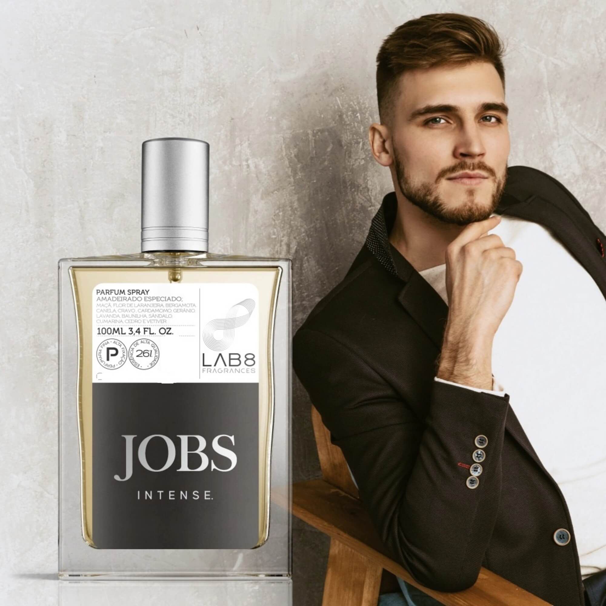 Perfume Masculino Lab 8 Jobs Intense 100ml Parfum 26% Essência LAB8 ...