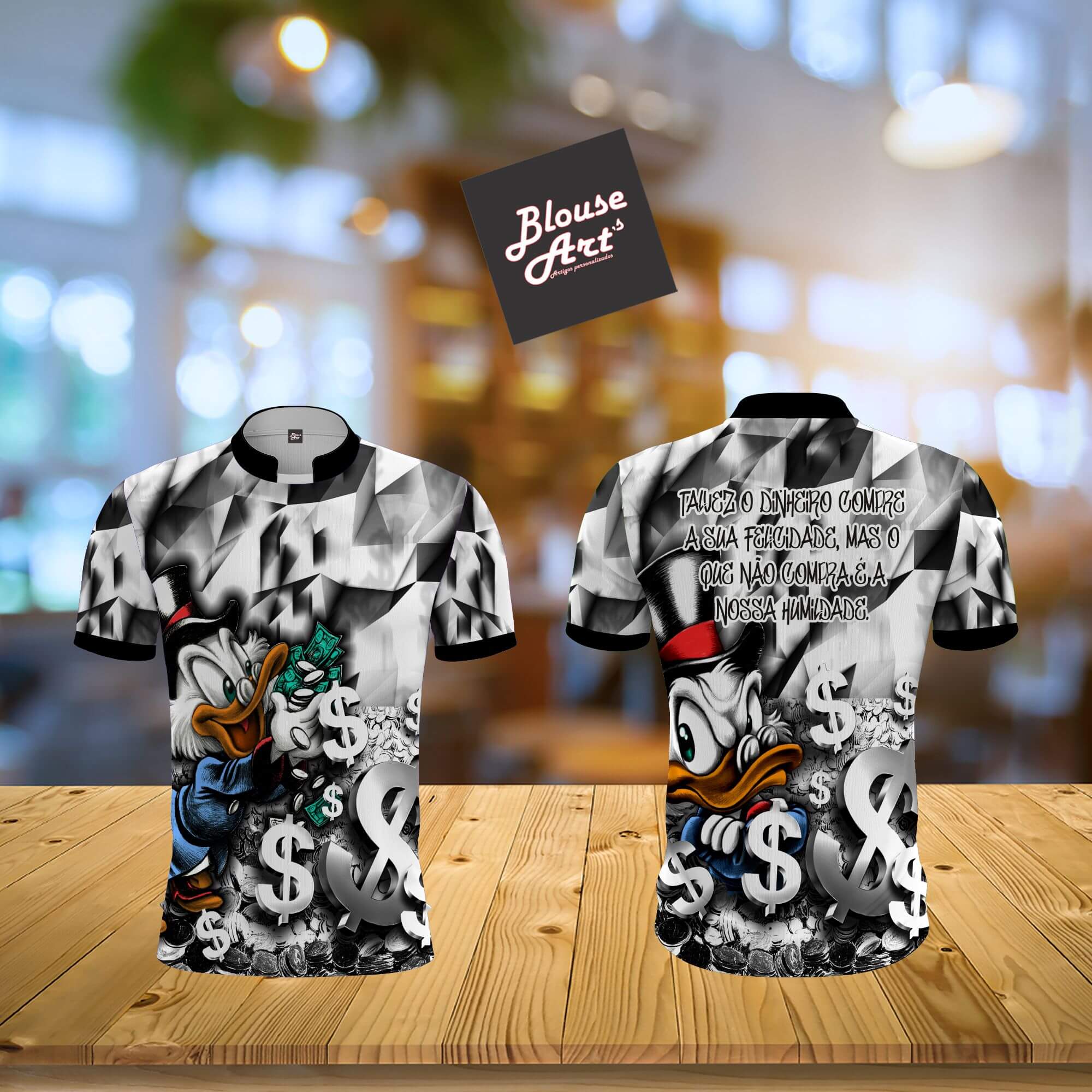 Kit Conjunto Masculino Favela De Quebrada Tio Patinhas QB22 - Blouse Arts