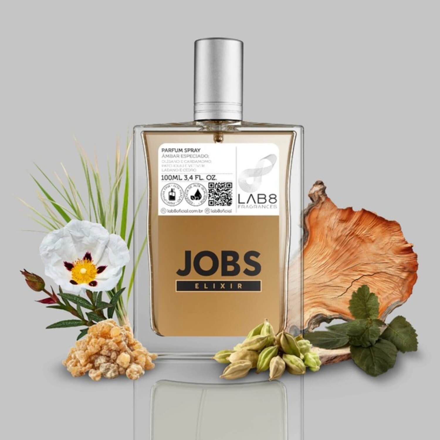 Perfume Masculino LAB 8 Jobs Elixir 100ml Amadeirado Âmbar Especiado ...