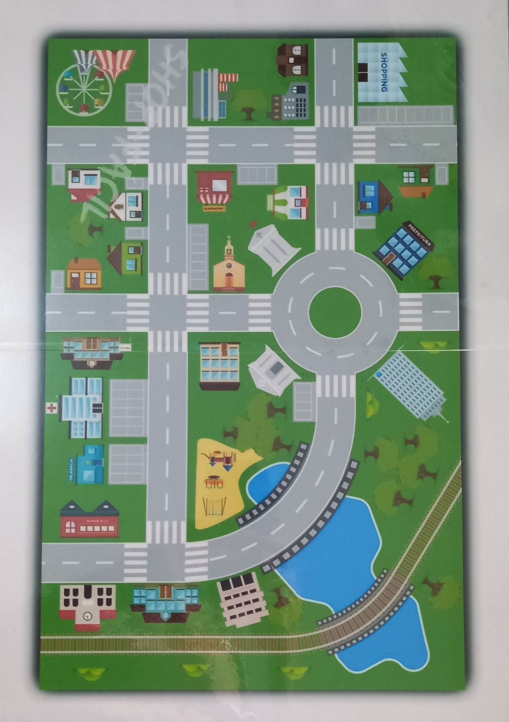 Kit Painel super de cidade + carrinho - Universo PsicopEducacional