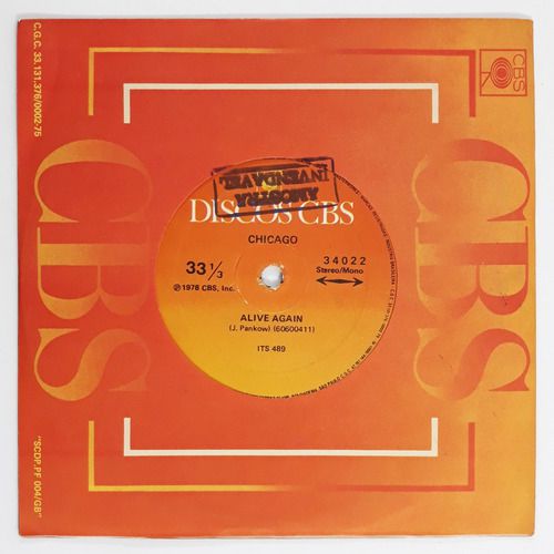 Compacto Chicago - Alive Again - Love Was New - Vinil - Hm - Sua loja ...