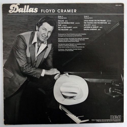 LP Floyd Cramer - Dallas - Disco Vinil 1980 - Importado - Hm - Sua loja ...