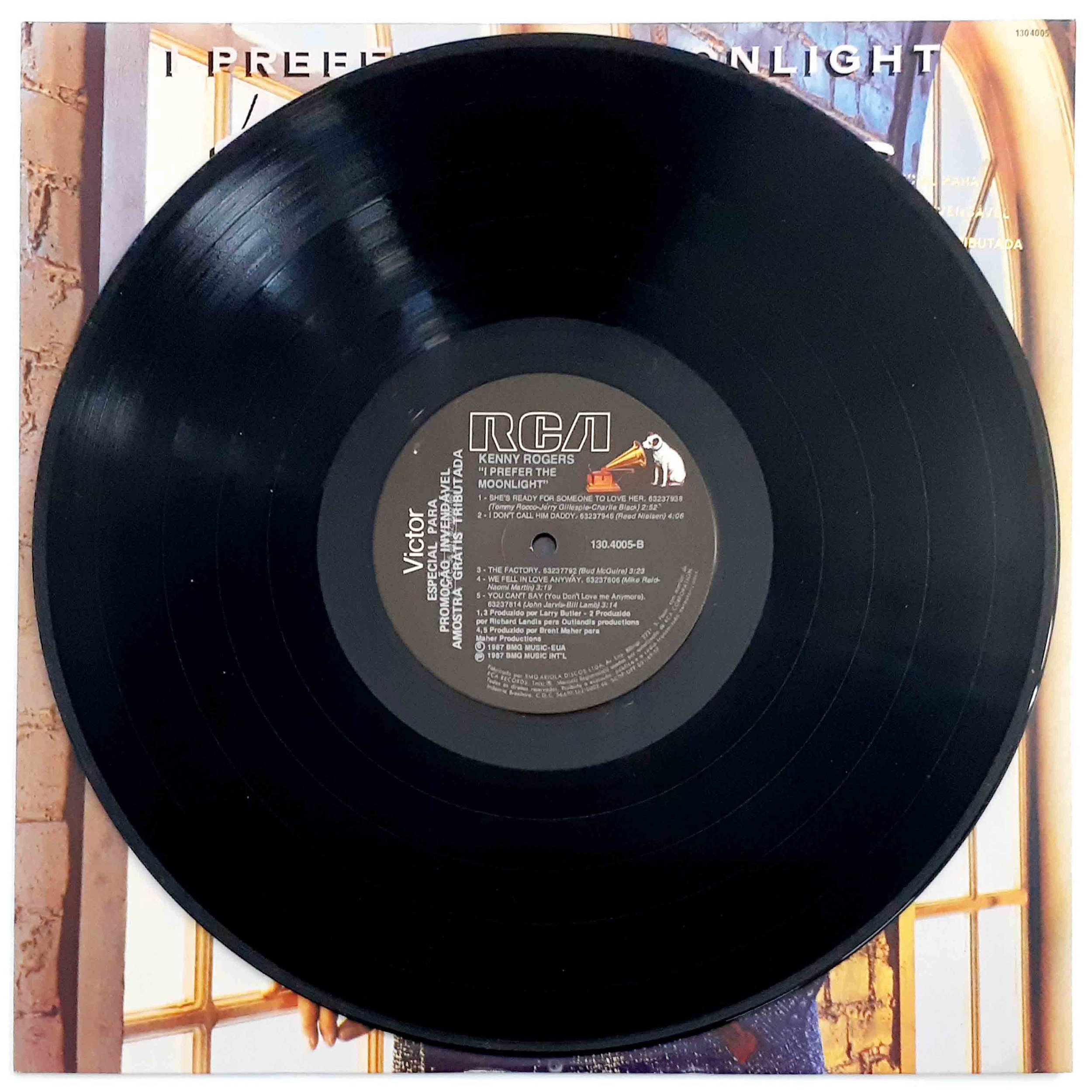 LP Kenny Rogers - I Prefer The Moonlight Vinil Encarte - Hm - Sua loja ...