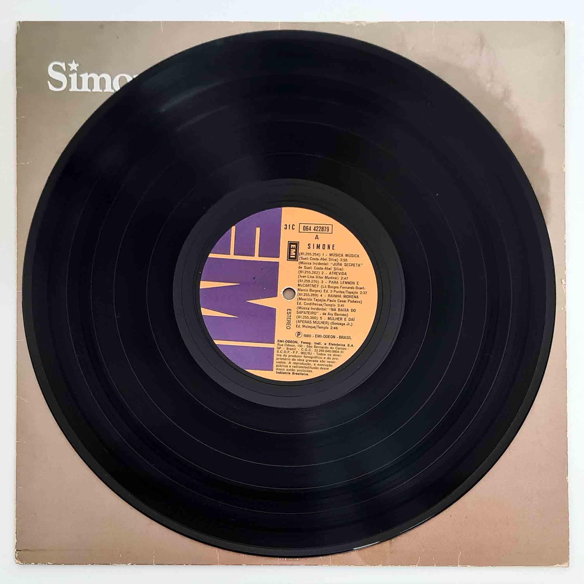 LP Simone - 1980 - Música Música - Vinil 1980 Encarte - Hm - Sua loja ...