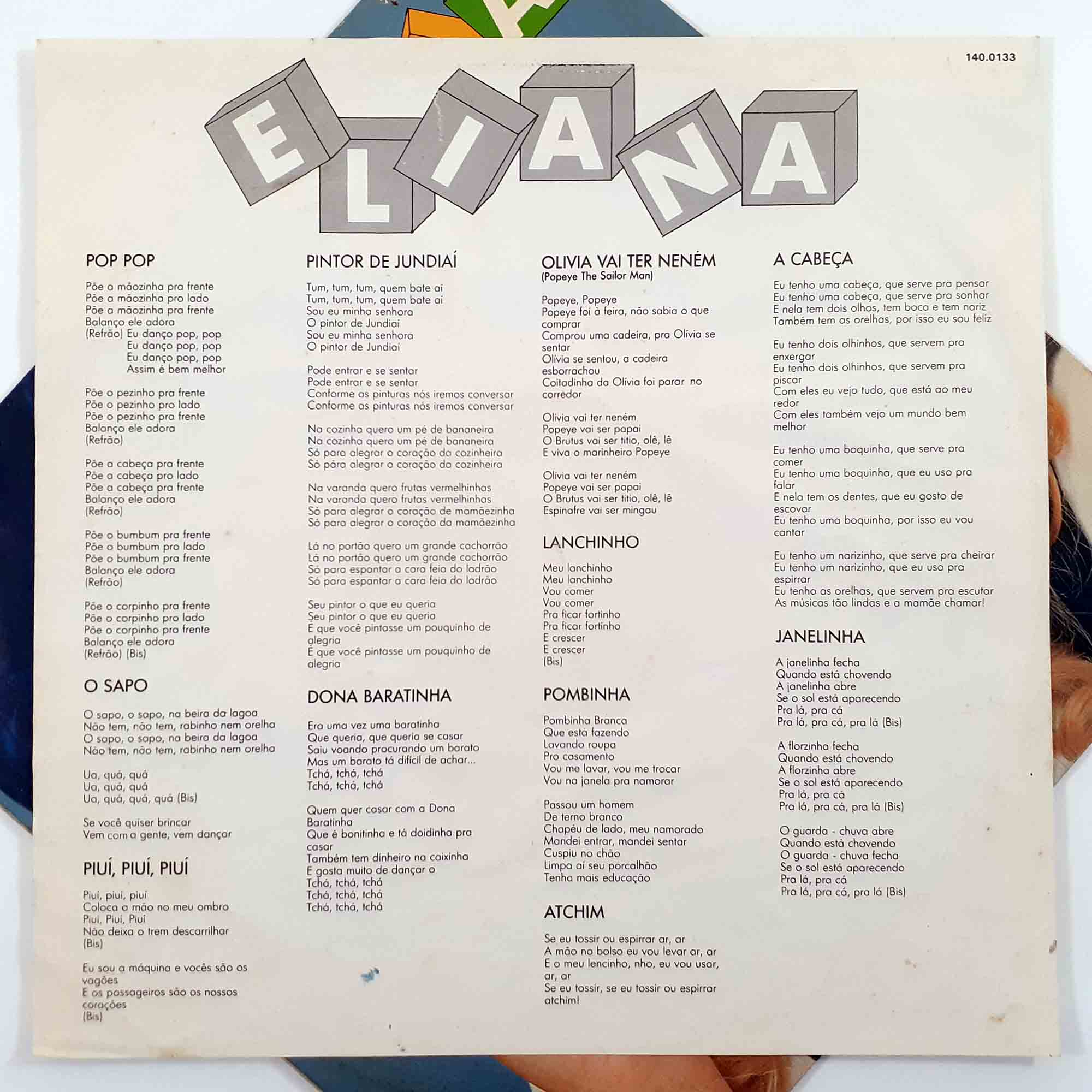 LP Eliana - 1994 - Pop Pop - Vinil com cubo para montar - Hm - Sua loja ...