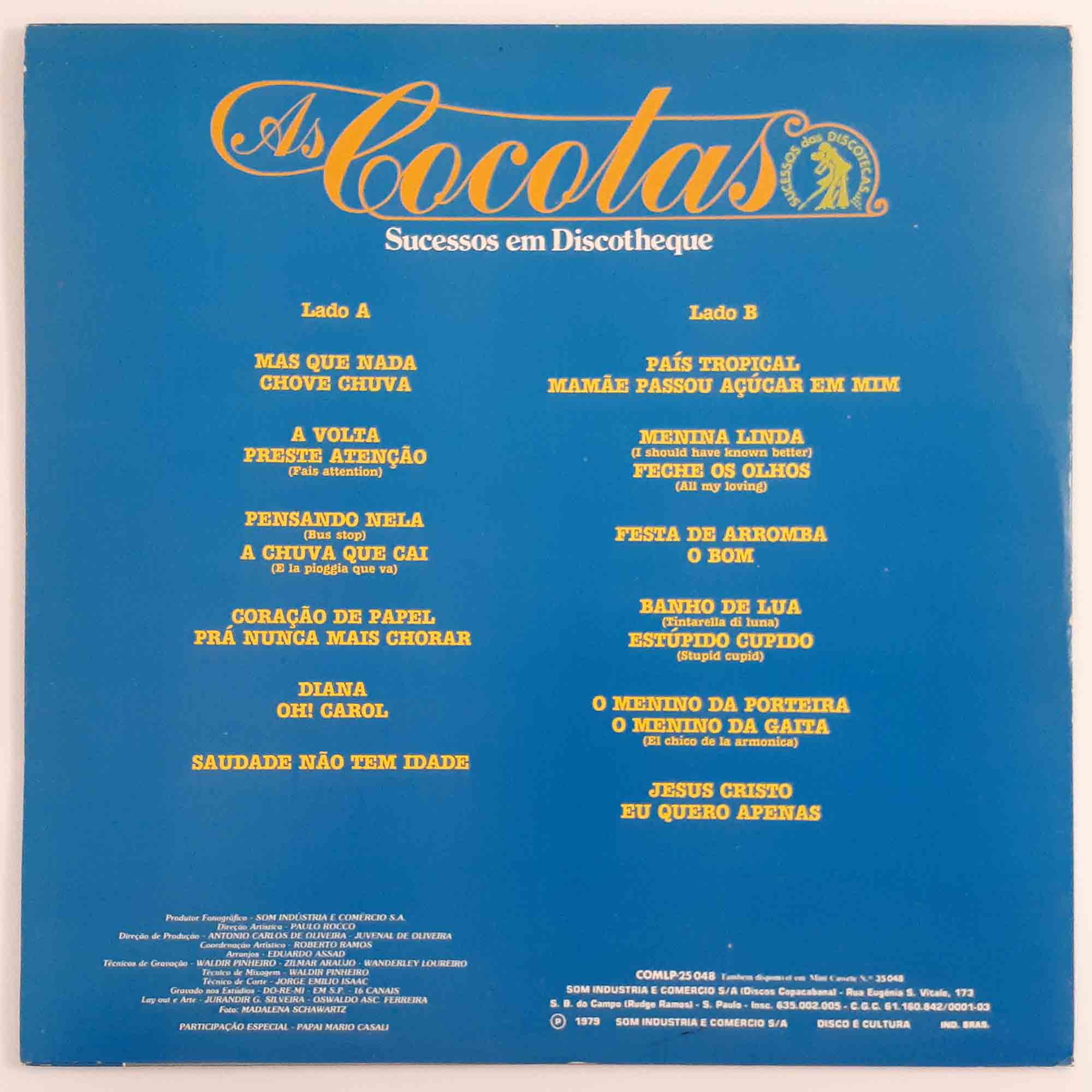 LP As Cocotas - Sucessos em Discotheque - Vinil 1979 - Hm - Sua loja de ...