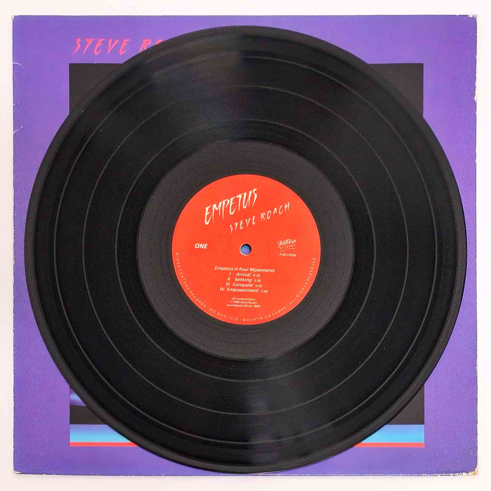 LP Steve Roach - Empetus - Disco Vinil 1986 - Importado - Hm - Sua loja de discos online