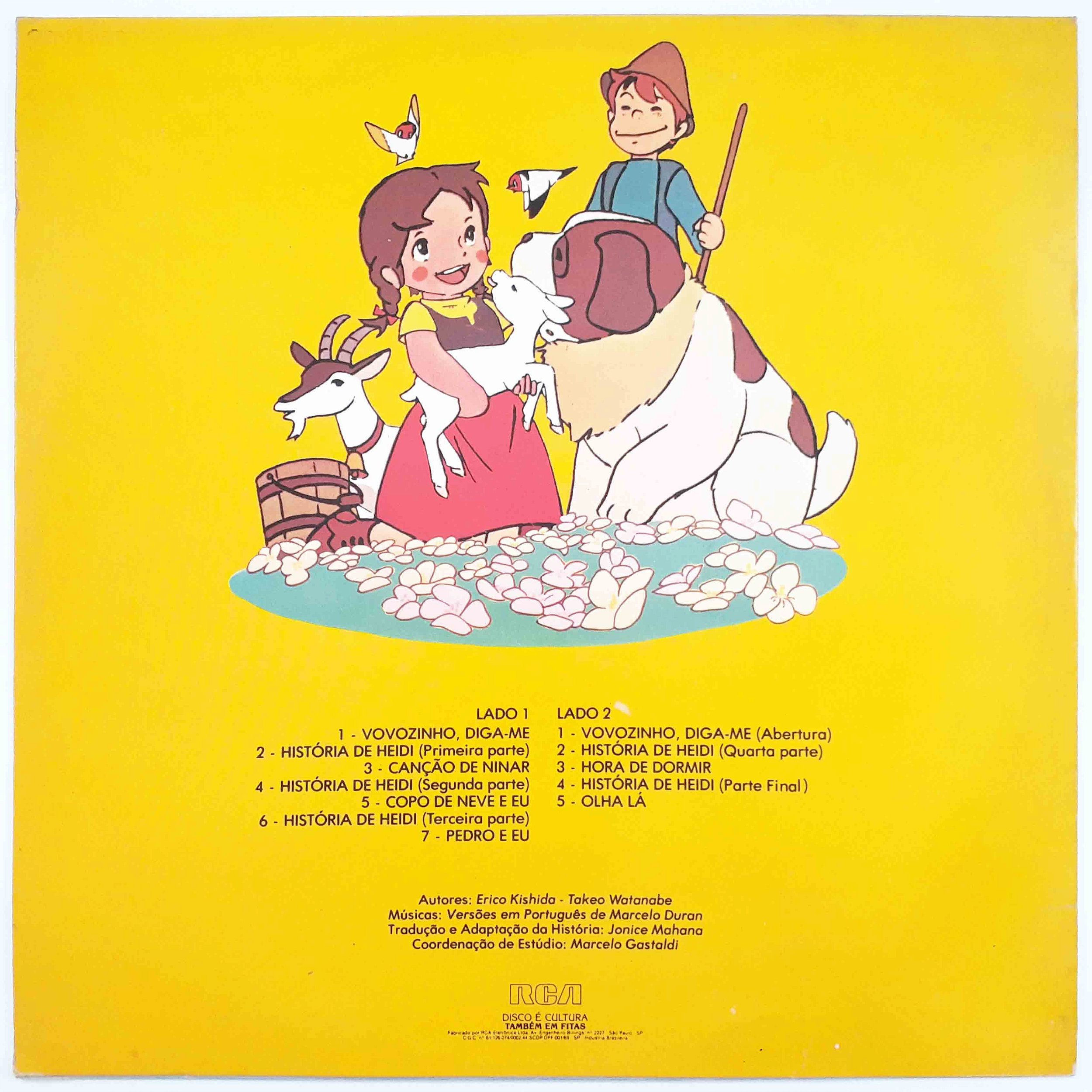 LP Trilha Sonora - Série - Heidi - Disco de Vinil 1980 - Hm - Sua loja ...