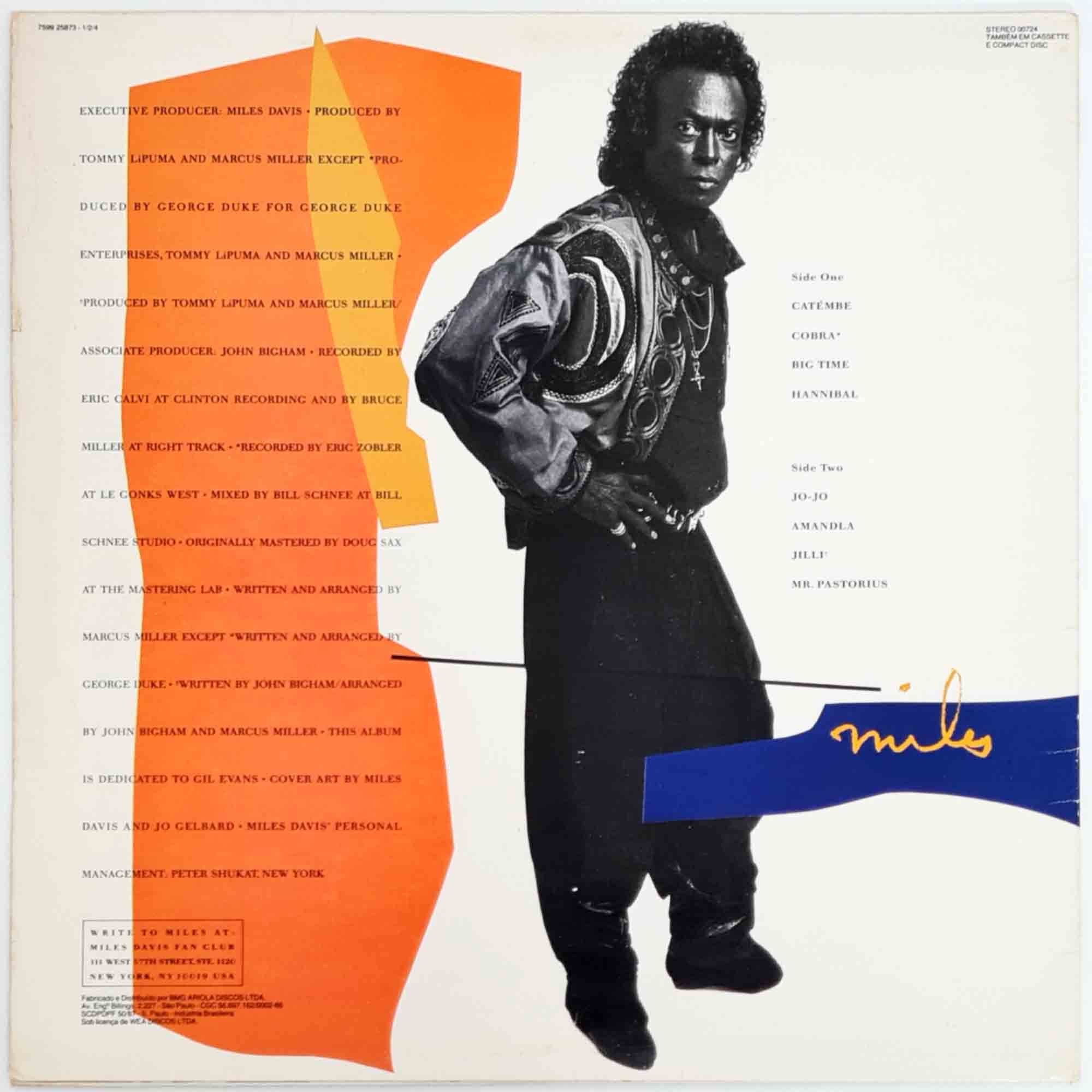 LP Miles Davis - Amandla - Disco de Vinil 1989 Encarte - Hm - Sua loja ...