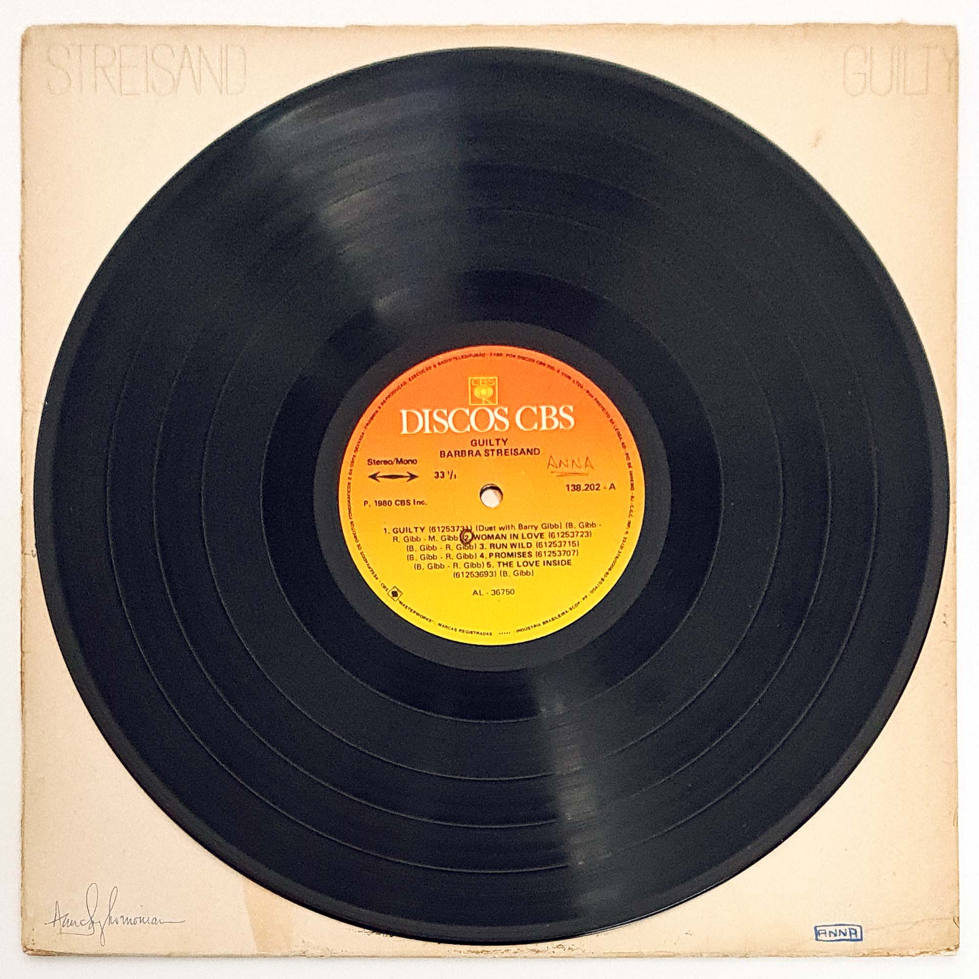 LP Barbra Streisand - Guilty - Vinil 1980 - com Encarte - Hm - Sua loja de discos online