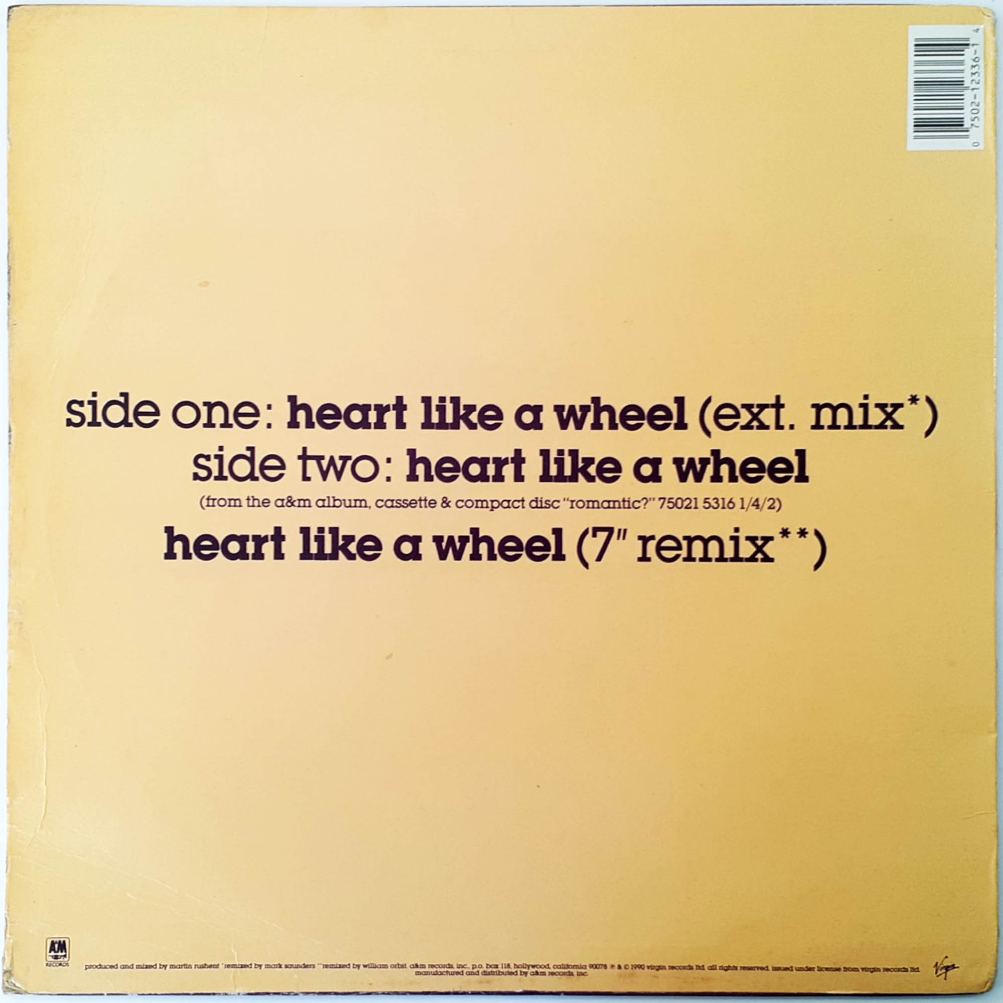 LP The Human League Heart Like A Wheel Vinil Importado - Hm - Sua loja ...