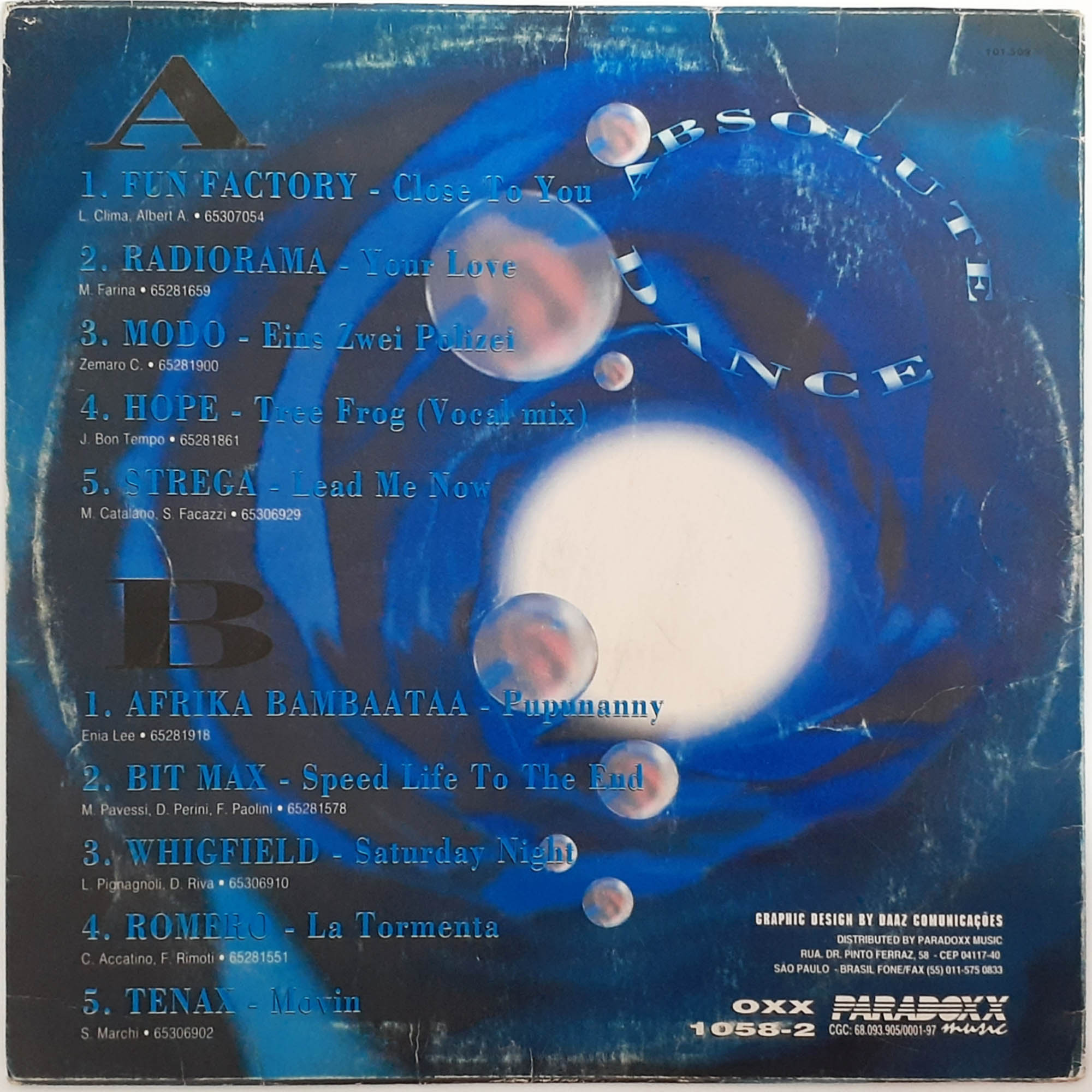 LP Absolute Dance - Coletânea 1994 Disco de Vinil Azul - Hm - Sua loja ...