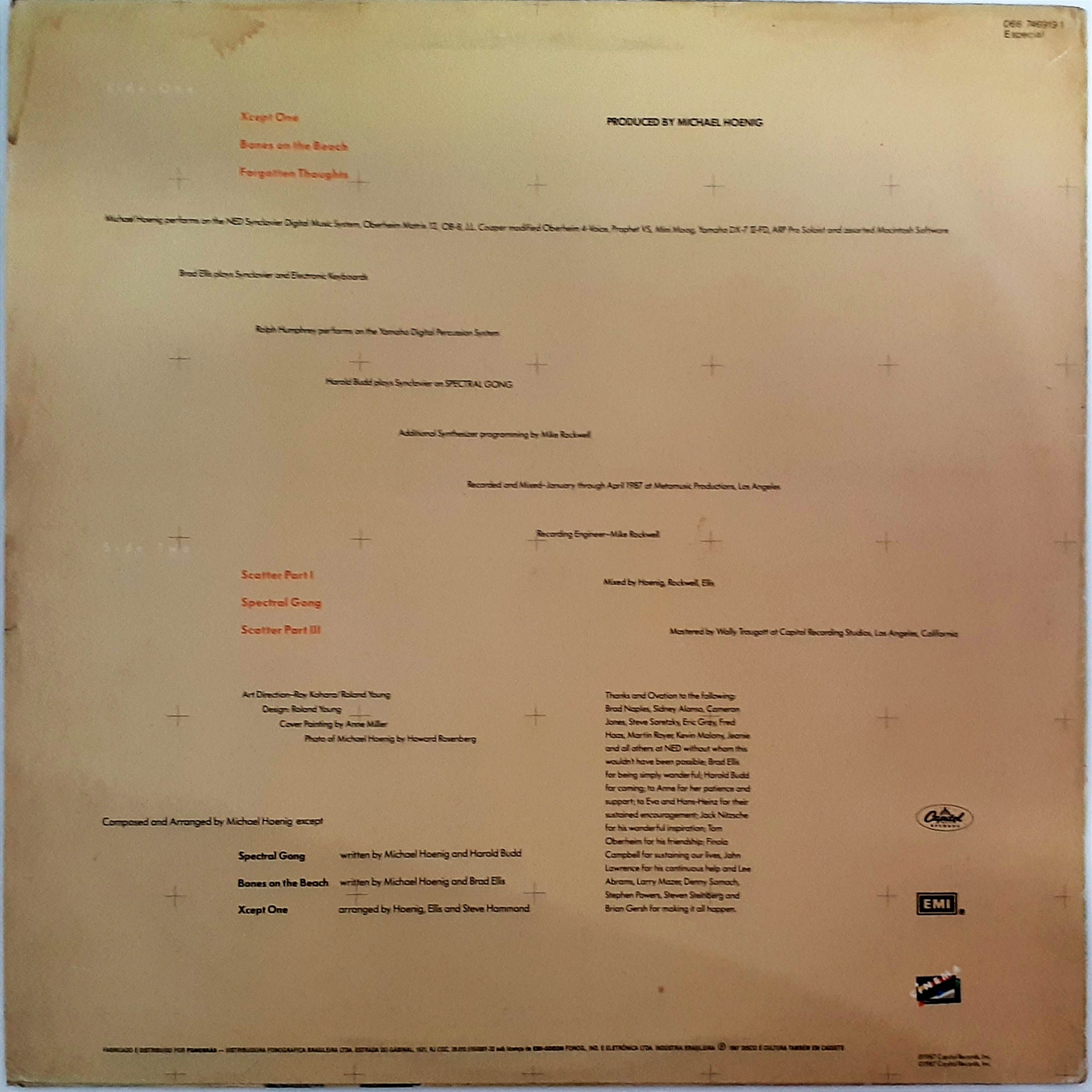 LP Michael Hoenig Xcept One Disco de Vinil 1988 Encarte - Hm - Sua loja ...