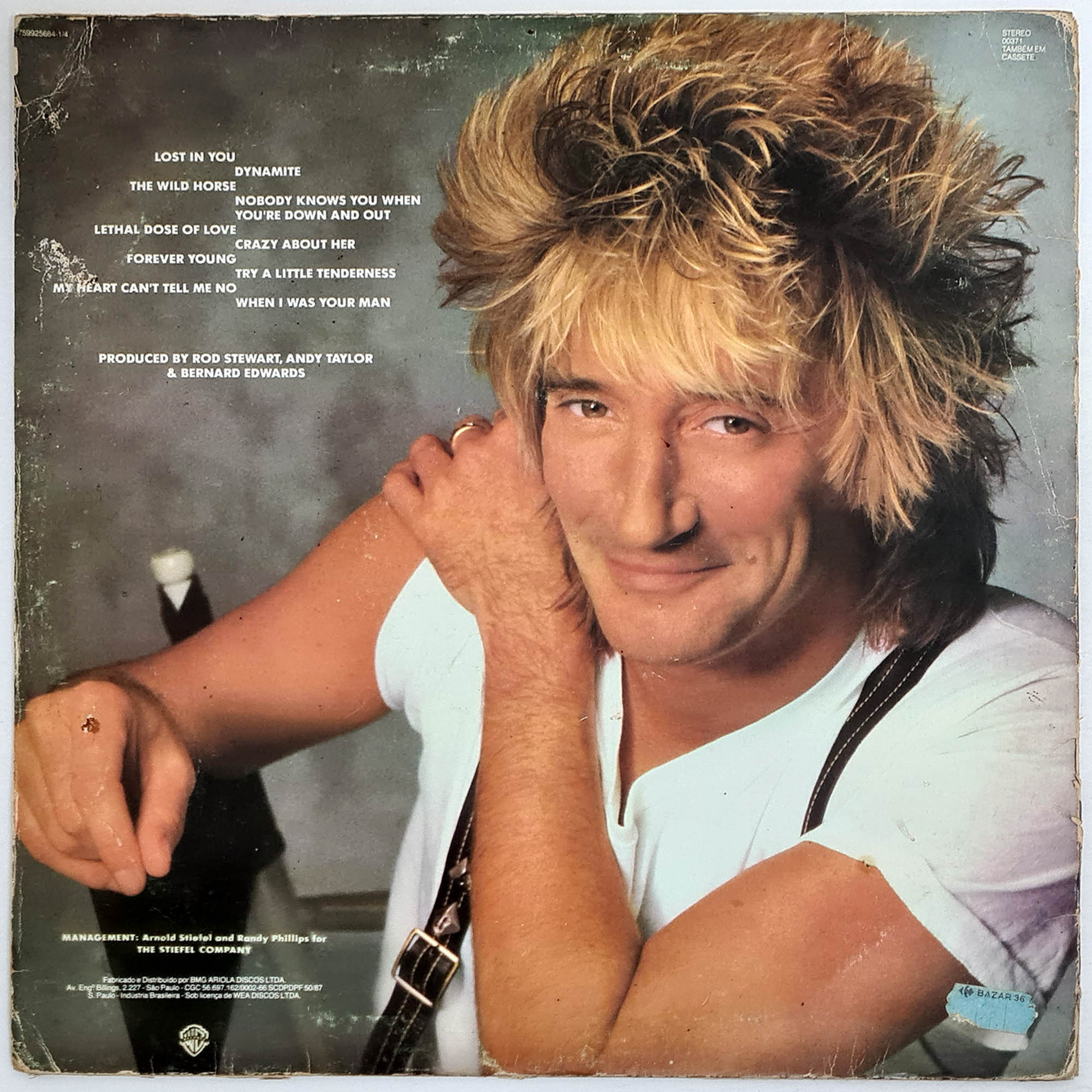 LP Rod Stewart - Out of Order 1988 Disco Vinil Encarte - Hm - Sua loja ...