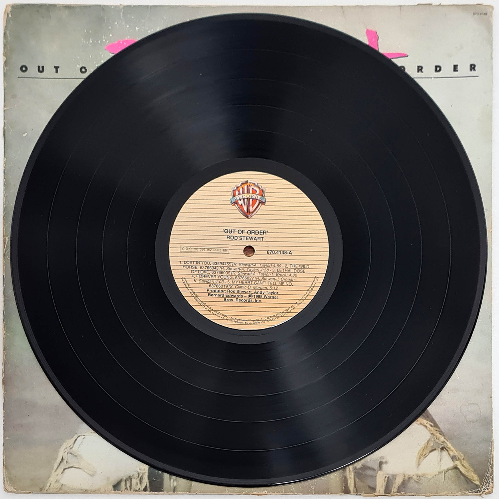 LP Rod Stewart - Out of Order 1988 Disco Vinil Encarte - Hm - Sua loja ...