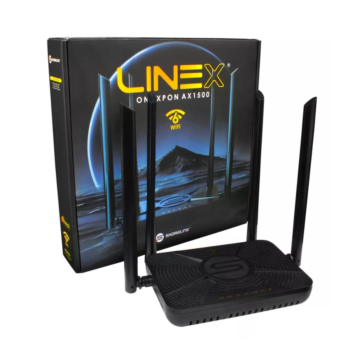 ONT WIFI 6 AX1500 XPON APC 2GE 1FXS LINEX - Diproseg - Segurança Eletrônica