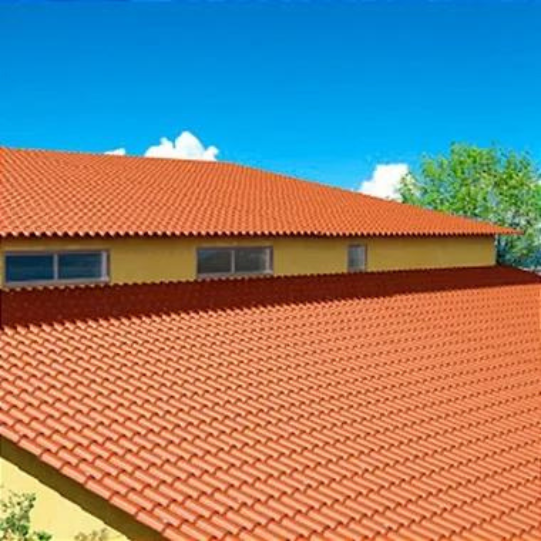 Telha PVC Plan Cerâmica 242x0,88 Fortlev - Kem Constroi - Compre Telhas ...