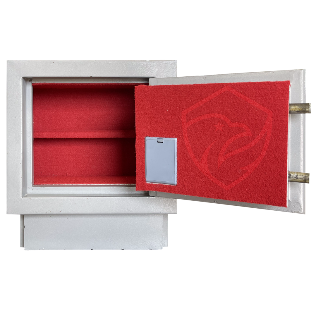 Cofre parede para embutir com segredo eletrônico - Estrela de Aço