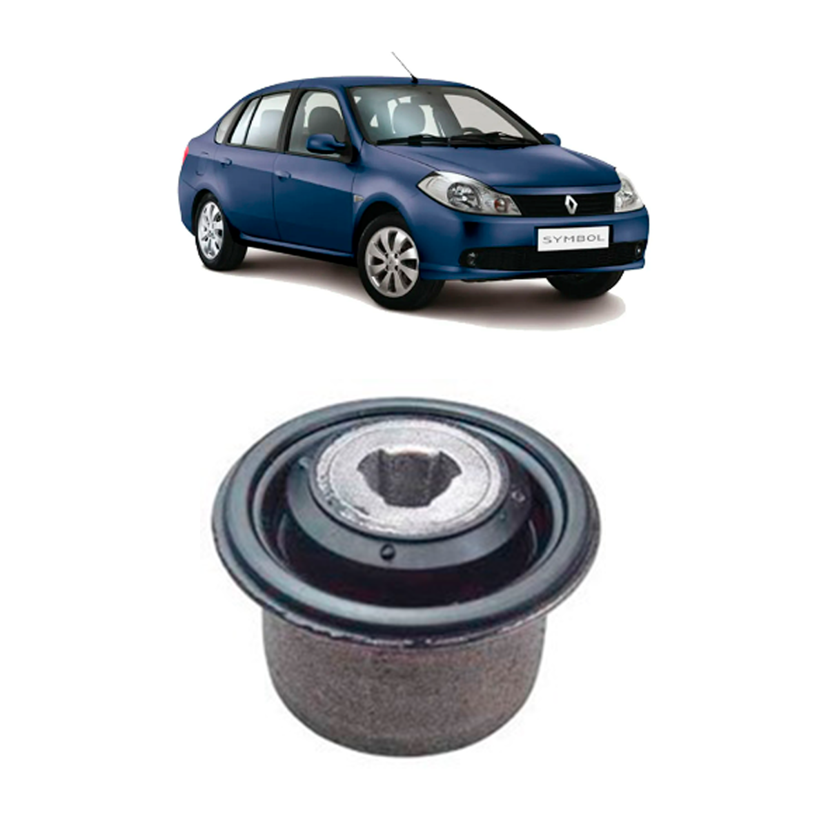Bucha Bandeja Suspensao Dianteira Symbol Clio Kangoo Megane Express ...