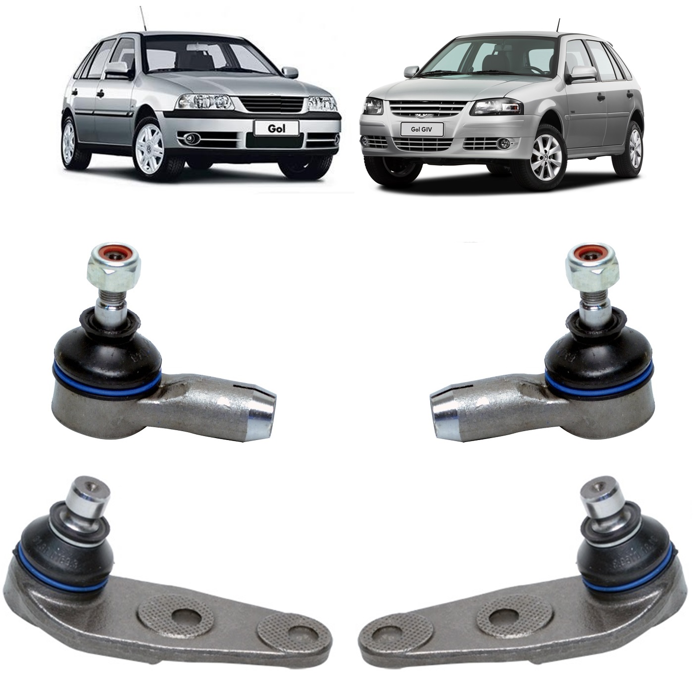 KIT PIVÔ TERMINAL DE DIREÇÃO GOL G3 G4 DH - Leed Peças Autopeças de ...