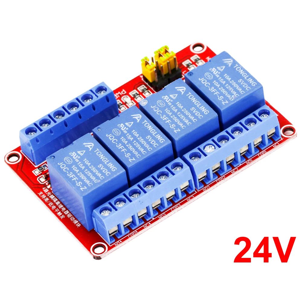 Placa de Módulo de Relé com Suporte Optoacoplador, Alto e Baixo Nível ...