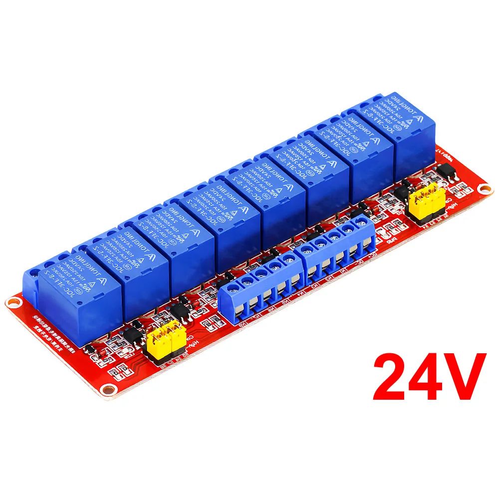 Placa de Módulo de Relé com Suporte Optoacoplador, Alto e Baixo Nível ...
